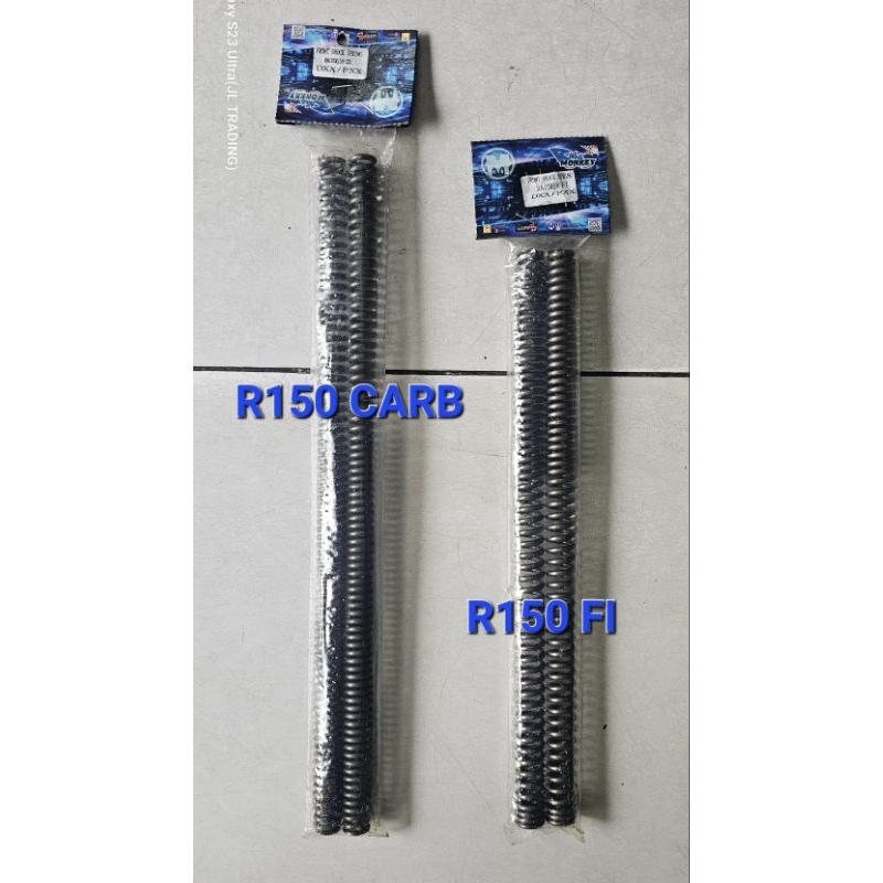 RACING MONKEY FRONT/FORK SHOCK SPRING (2PCS) FOR SUZUKI RAIDER 150 CARB ...