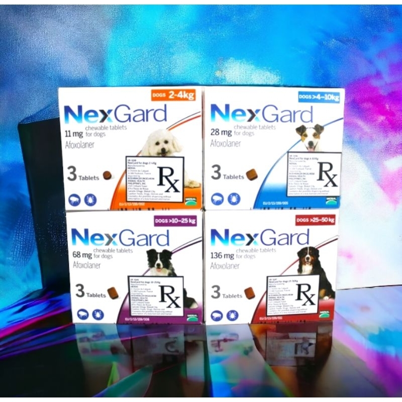 Nexgard Chewables Tablets For Dogs 3's Original Packaging | Shopee ...