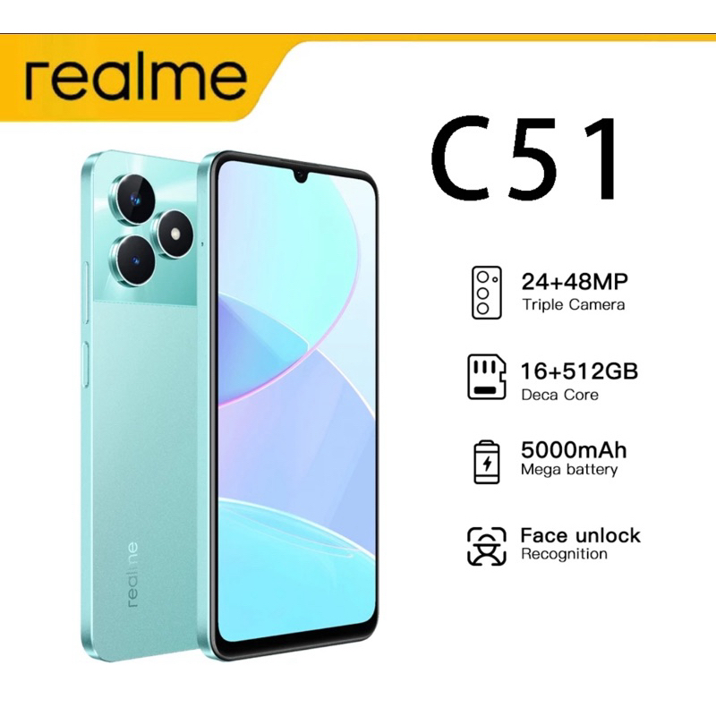 Realme C51 Smartphone 6.7inch | Shopee Philippines