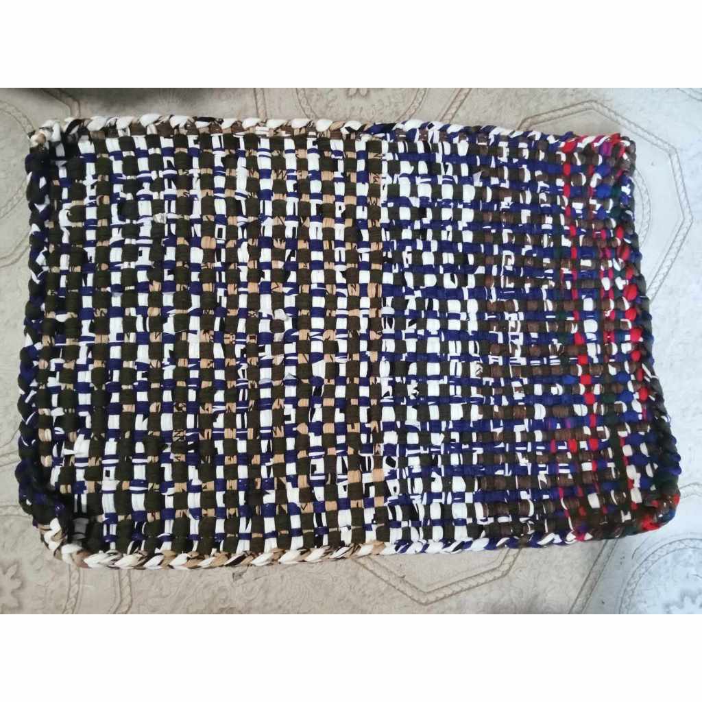 Basahan Doormat Foot Rugs in Plain Vibrant Colors Small - Knitted ...