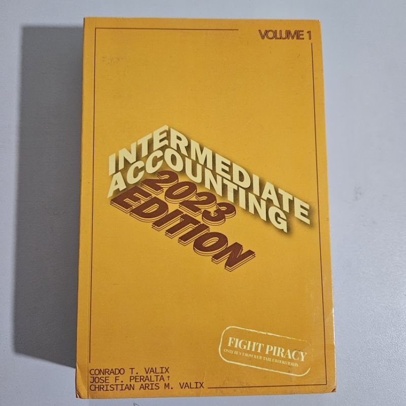 Intermediate Accounting volume 1 2023 edition By: Valix | Shopee ...