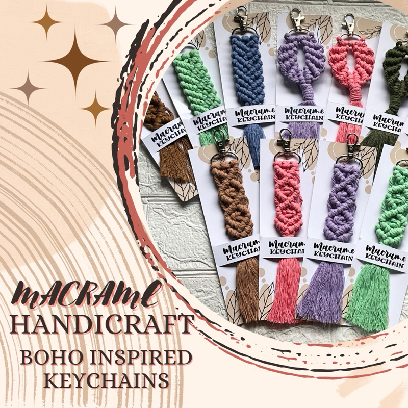 MACRAME BOHO INSPIRED KEYCHAIN | Shopee Philippines