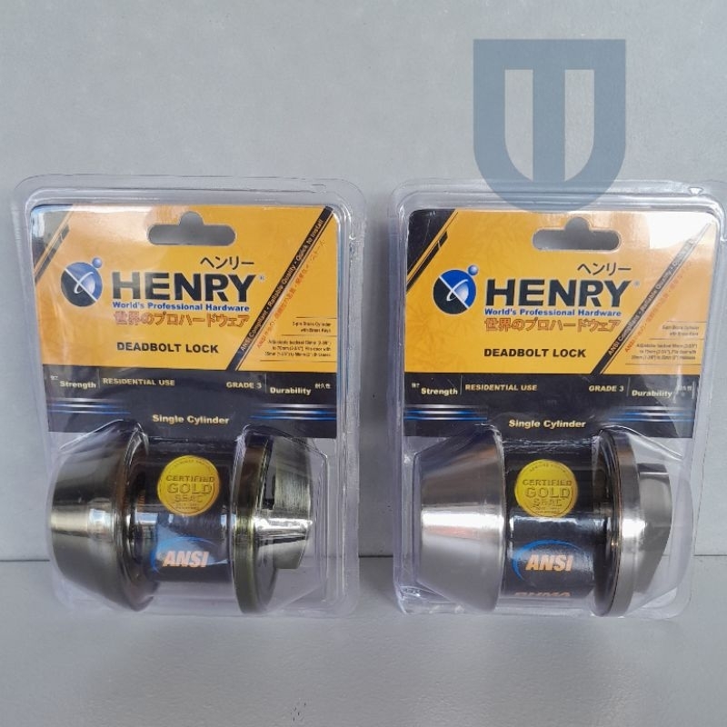 Henry Deadbolt Lock (AB/SS) | Shopee Philippines