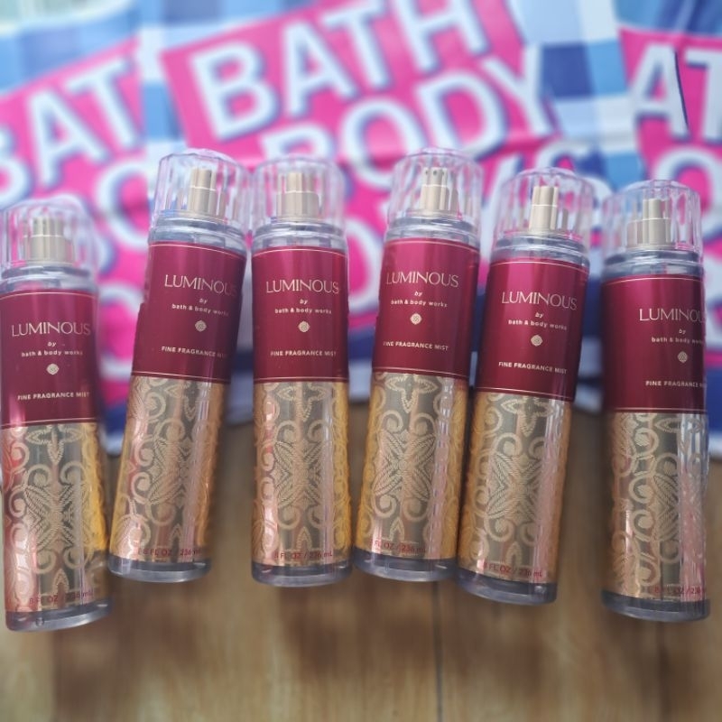 Original Bath & Body Works USA Luminous Fine Fragrance Mist (New Scent ...