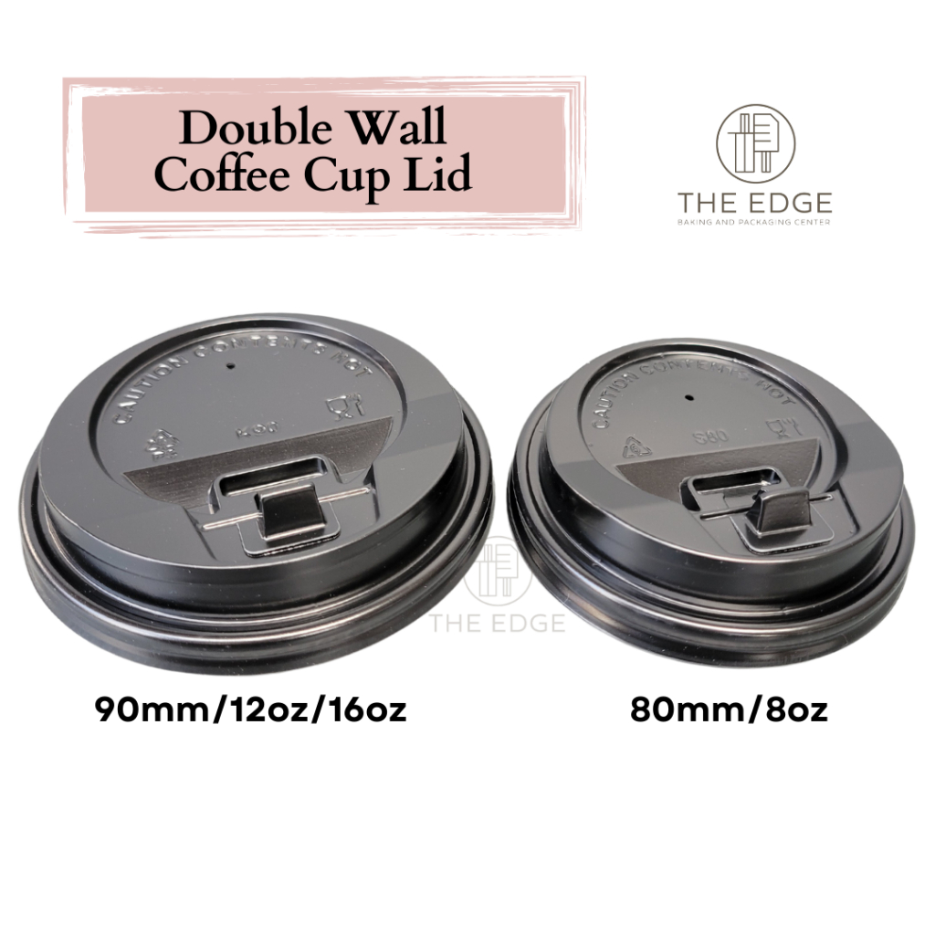 Double Wall Cup Lid / Takip [50pcs] 80mm for 8 oz and 90mm for 12 oz/16 oz Cups | Shopee Philippines