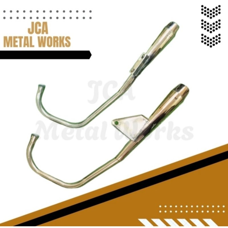 BULLET PIPE FOR TMX125 & TMX 155 (304) w/ free silencer | Shopee ...