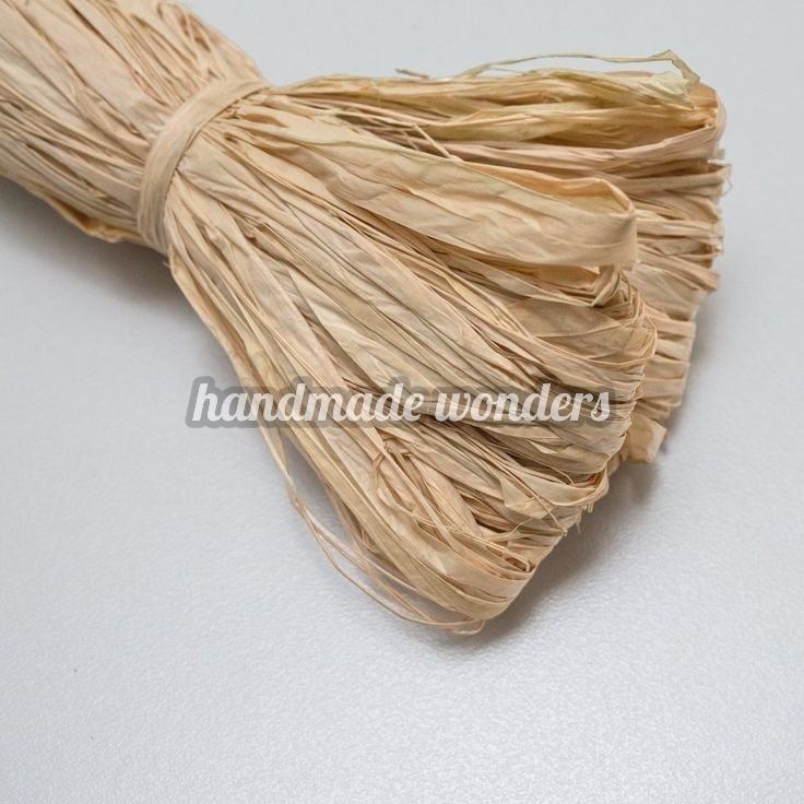 1-KILO Natural Raffia Fiber Yarn Buri Palm Grass Native Raw Material ...