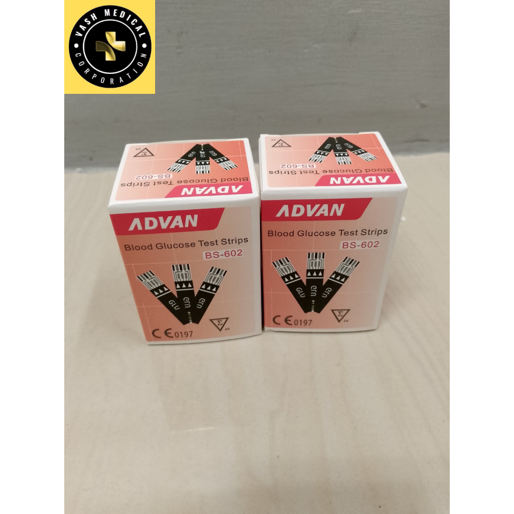 Advan glucometer Strips 25pcs | Shopee Philippines