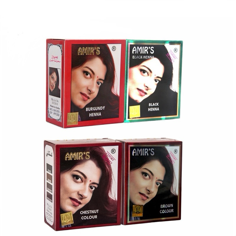 Amir's Henna Hair Color Powder 10g x 6pcs | Shopee Philippines