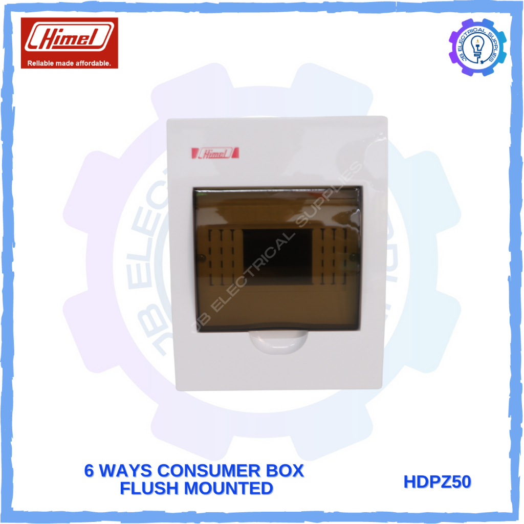 Himel Distribution Box 6 Ways Plastic Flush Mounted Enclosure Only ...