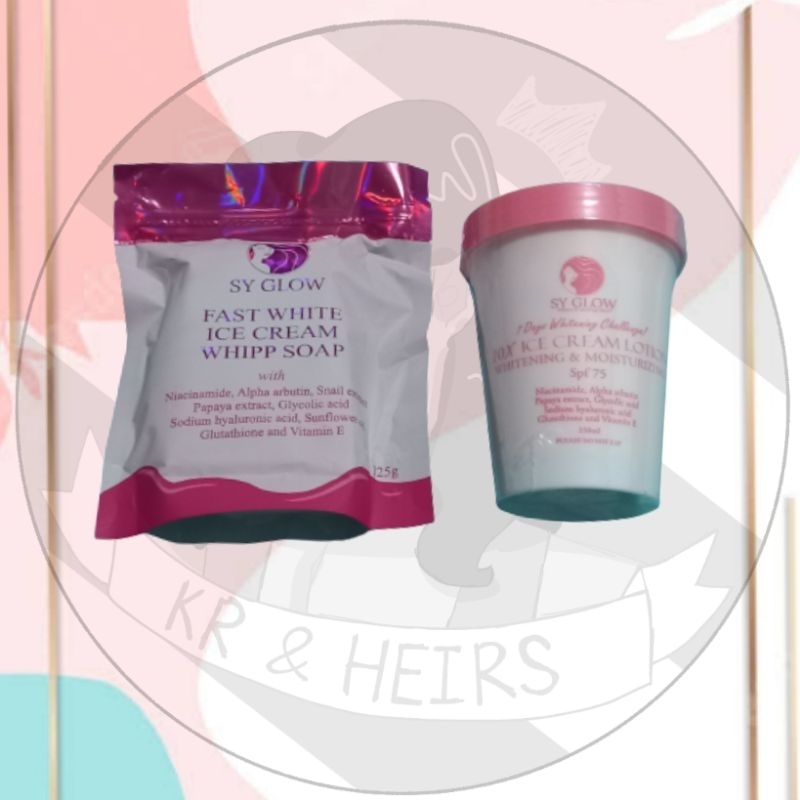 SY GLOW ICE CREAM COMBO SET | Shopee Philippines