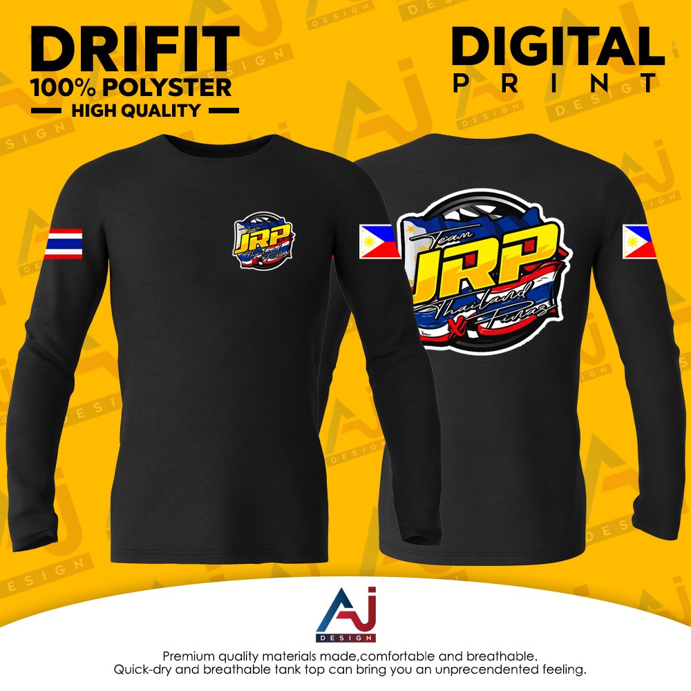 JRP Thai Philippines Motorbike Long sleeve DRIFIT Motorcycle Jersey ...