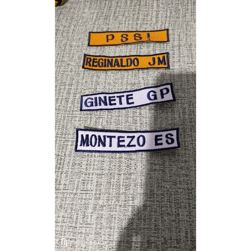 Name cloth & agency name tag ( embroidery) | Shopee Philippines