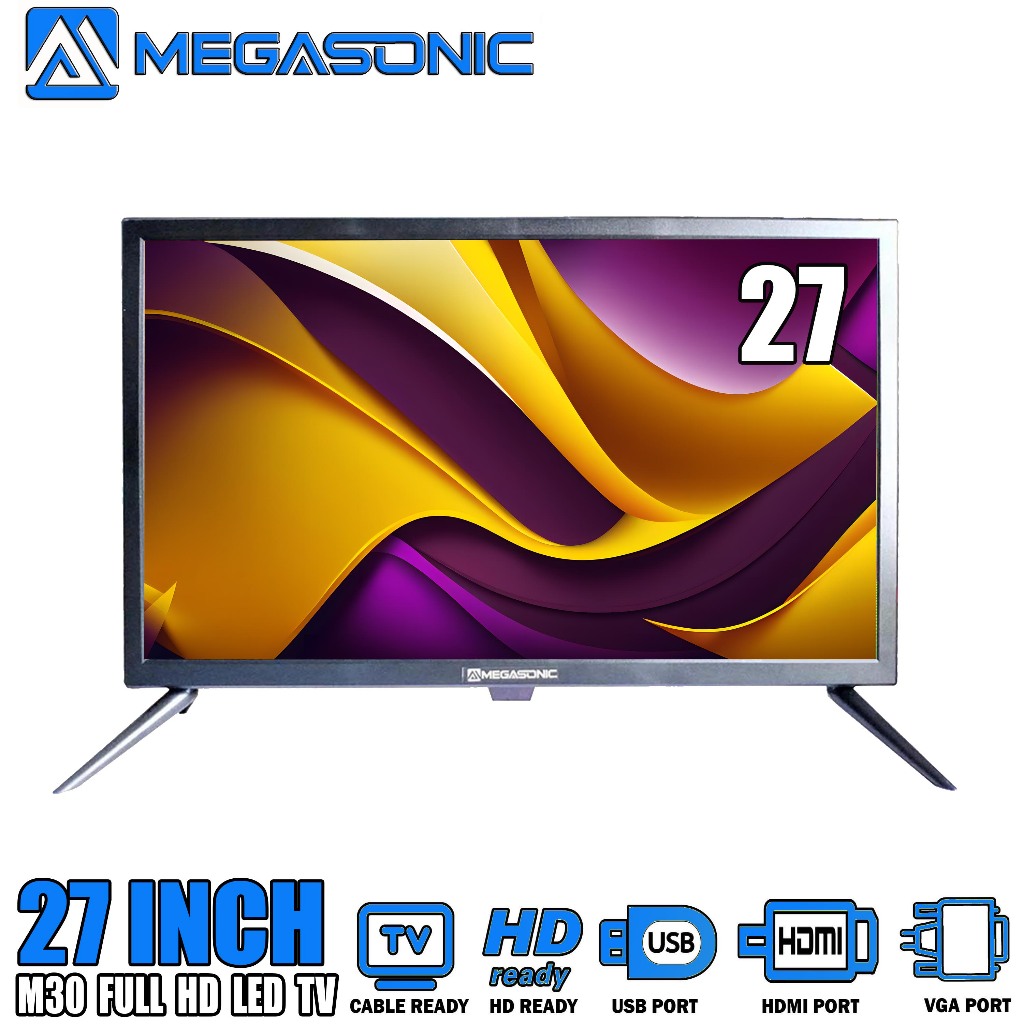 MEGASONIC M97-LED30 27 Inch Screen Full HD LED TV | Shopee Philippines