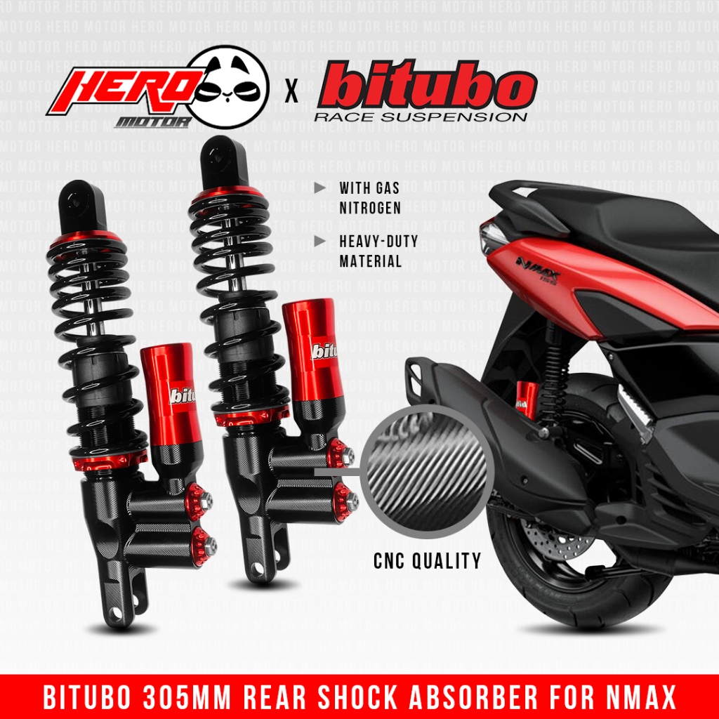 Bitubo 305mm Rear Shock Absorber For Nmax CNC Quality Aluminum Alloy ...