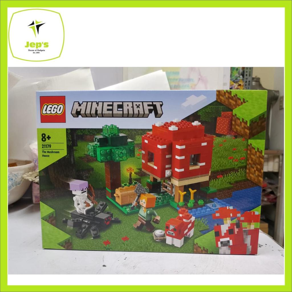 Lego Minecraft 21179 The Mushroom House (2022) | Shopee Philippines