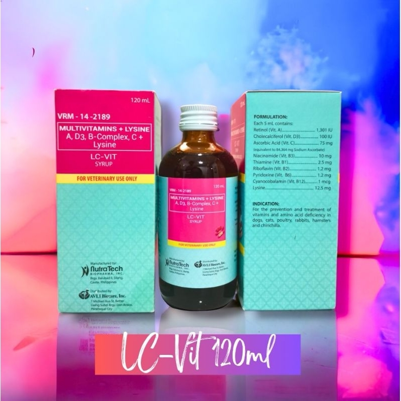 LC-Vit Multivitamins for pets 120ml | Shopee Philippines