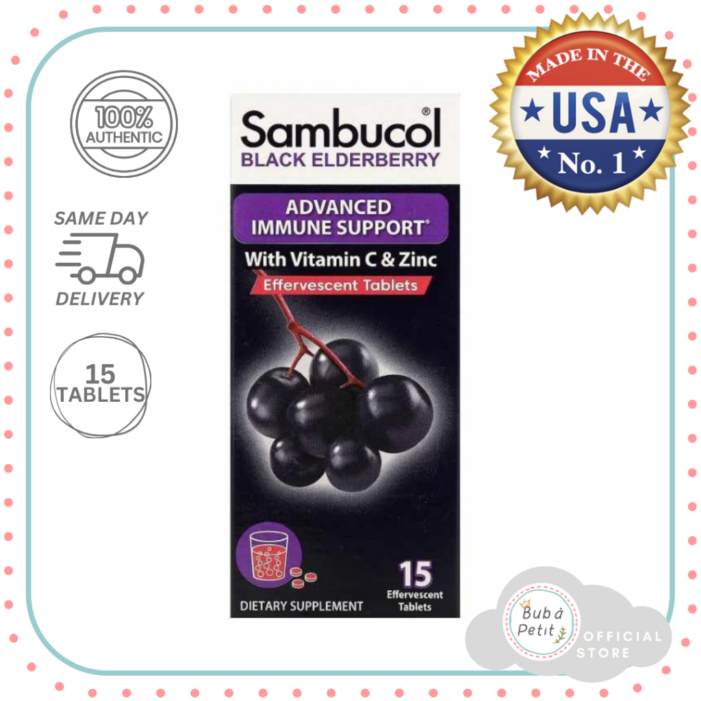 Sambucol, Advanced Immune Support, Black Elderberry, 15 Effervescent ...