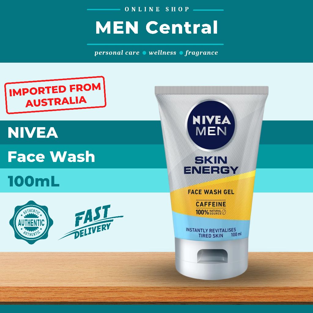 Nivea Men Skin Energy Face Wash (100mL) | Shopee Philippines
