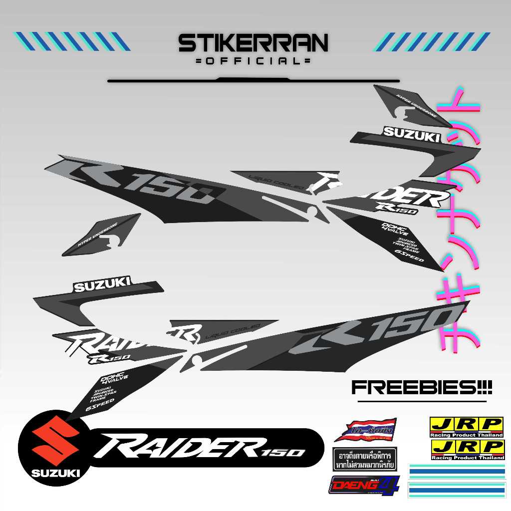 SUZUKI RAIDER 150 CARB 2024 SPORT EDITION DECALS | Shopee Philippines