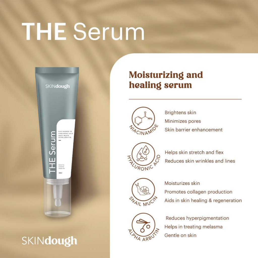 The Serum & The Moisturizer by Skindough for Glass Skin w/ Niacinamide ...