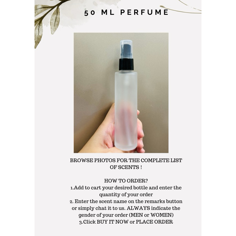 50ml high quality oil-based perfume 25 percent oil concentration ...