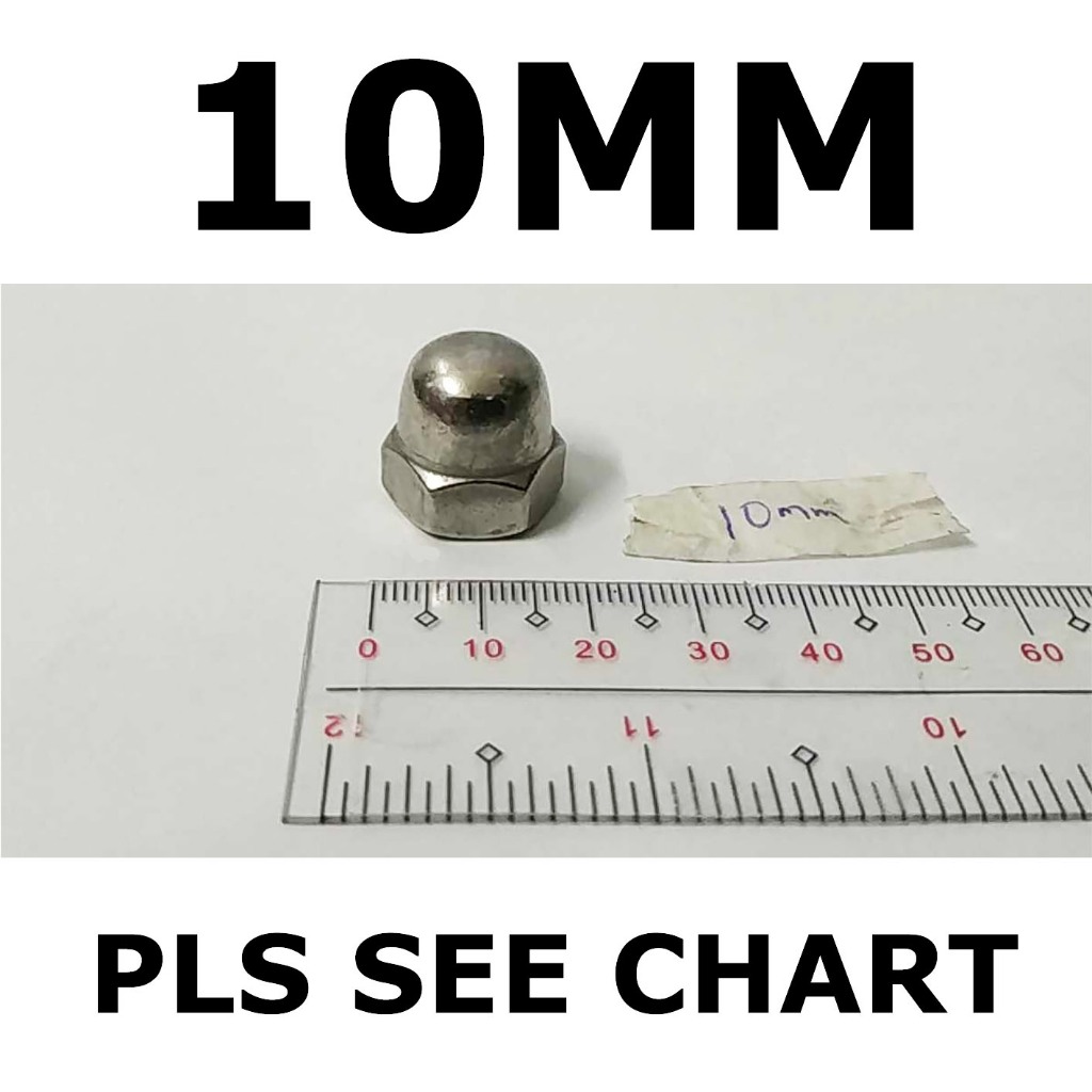 SS CAP NUT 10MM STAINLESS STEEL ---------------------------------------------- STAINLESS CAPNUT ...