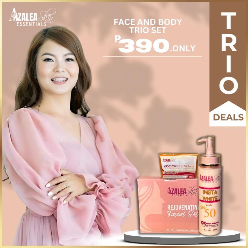 Azalea Trio Whitening Sets Original | Shopee Philippines