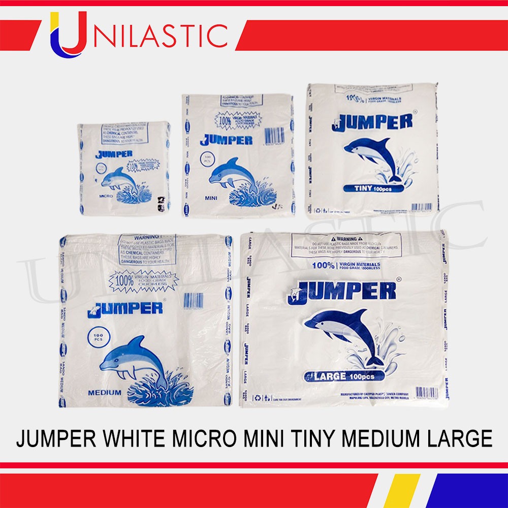 SANDO BAG JUMPER WHITE MICRO MINI TINY MEDIUM LARGE (10 PACKS) | Shopee ...