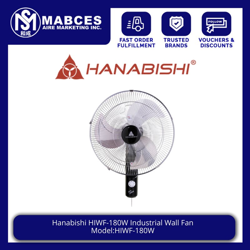 Hanabishi HIWF-180W Industrial Wall Fan | Shopee Philippines