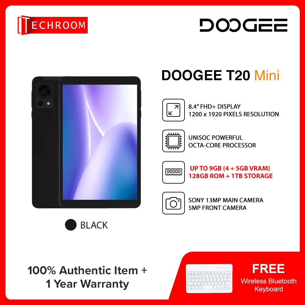 DOOGEE T20 Mini Tablet | 8.4" FHD Display | Android 13.0 | 9GB(4+5GB) RAM+128GB ROM | 5060mAh ...