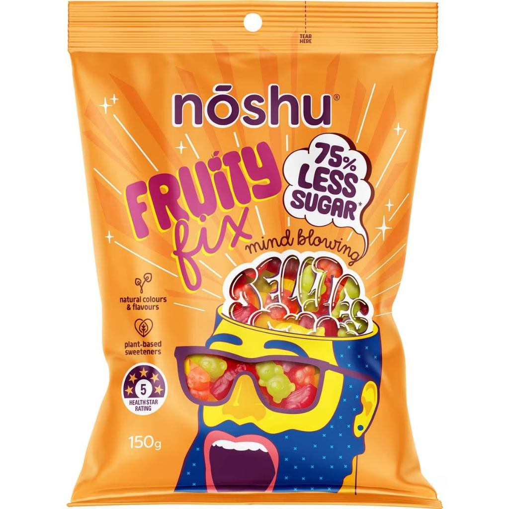 Noshu Less Sugar Jellies Fruity Fix 150g (Expiry August 14,2024 ...