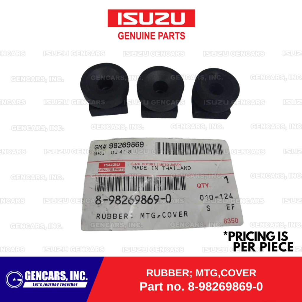 Isuzu Engine Cover Rubber Mtg for Mux / Dmax 2015-2023 (8982698690 ...