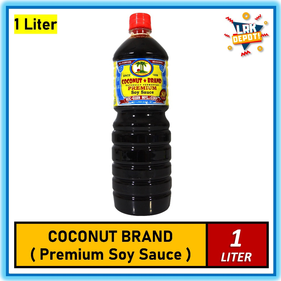 Coconut Brand Naturally Fermented Premium Soy Sauce - 1L / 1 Liter ...