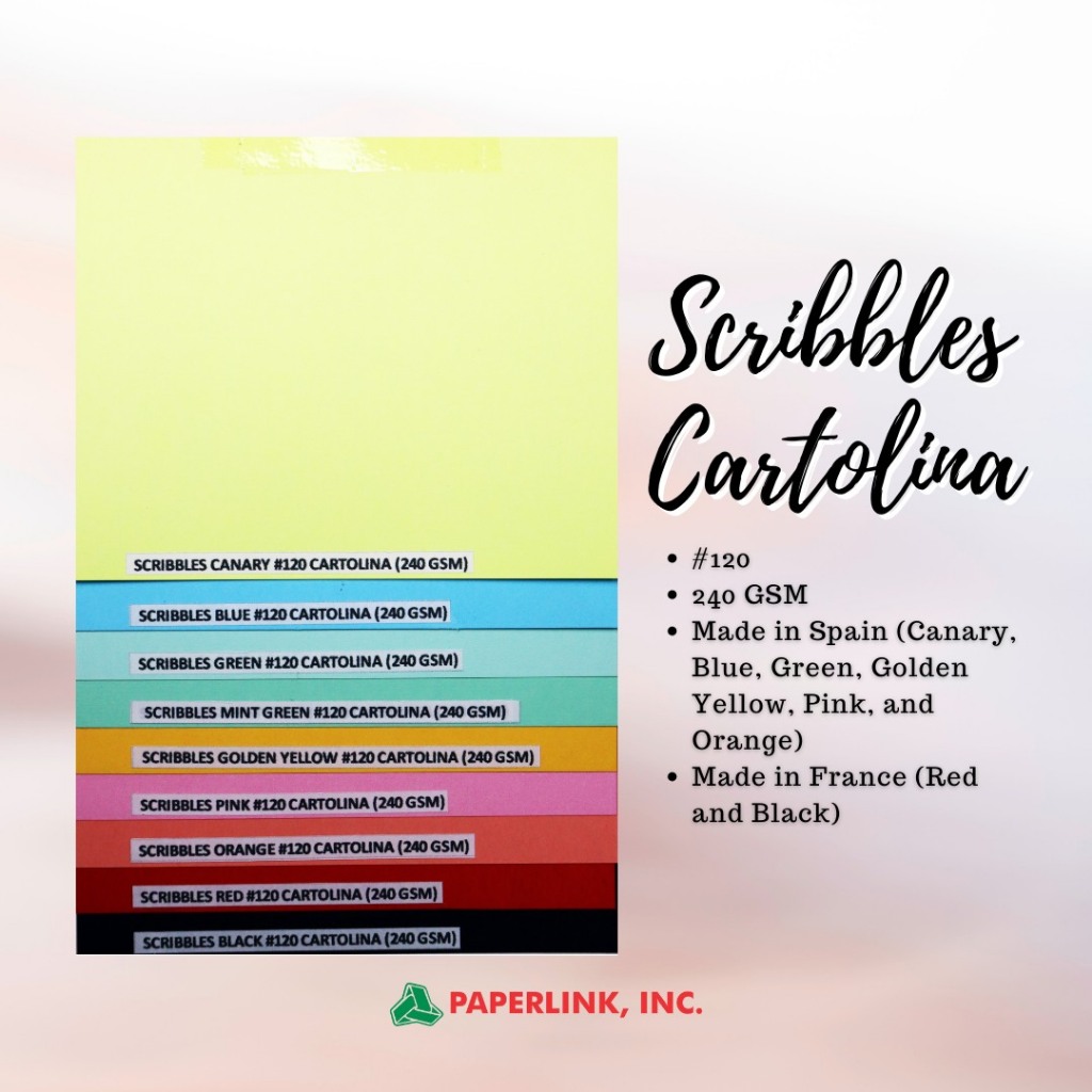 SCRIBBLES CARTOLINA #120 240gsm 22 1/2 in. x 28 1/2 in - SOLD PER SET ...