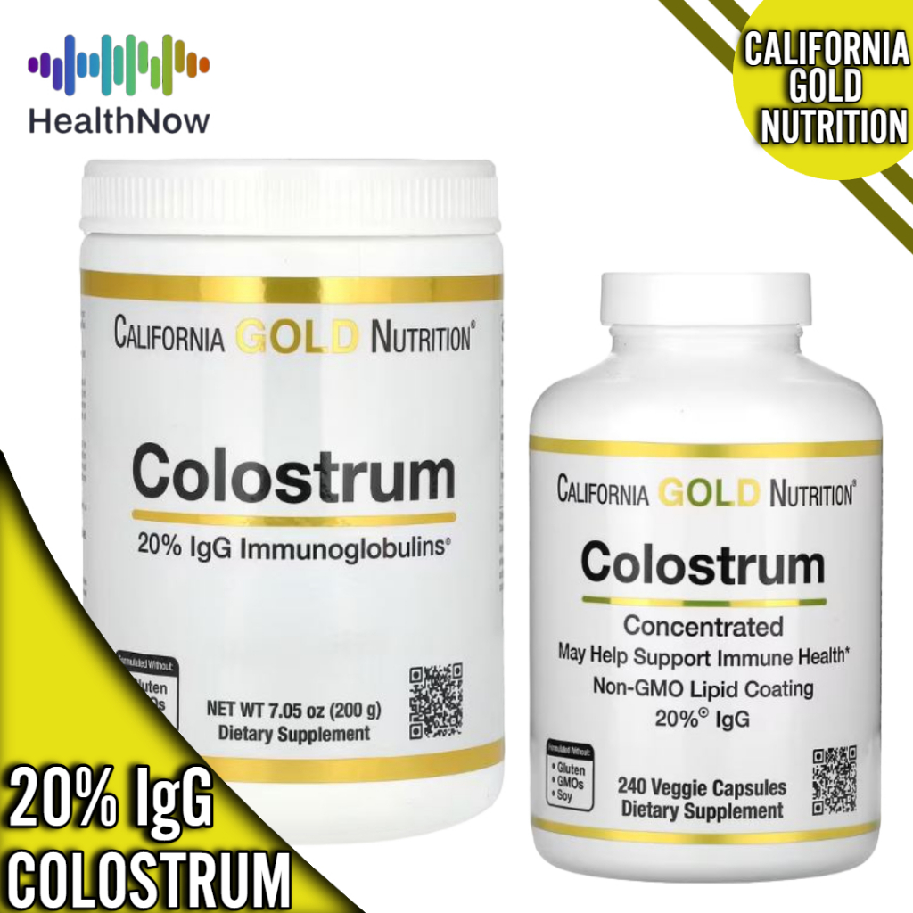 Colostrum California Gold Nutrition 240 Caps or 7.05 oz Powder ...