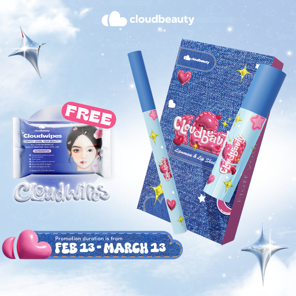 CLOUDBEAUTY Lipmousse & Lip Shadow Set non- drying formula matte soft ...