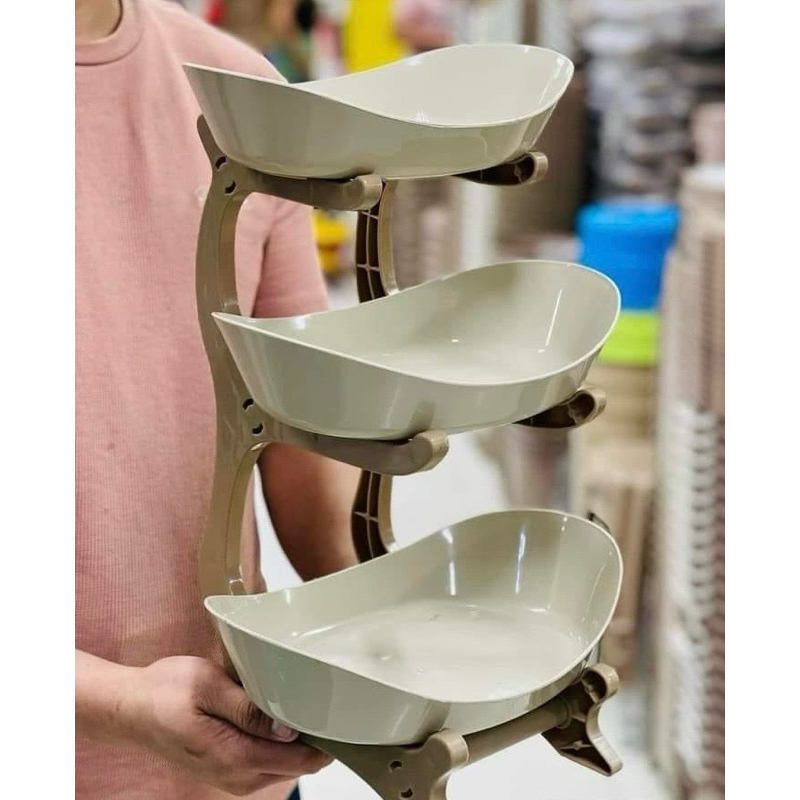 3Layer Fruits Tray / Display Stand / Food Organizer Serving Platter ...