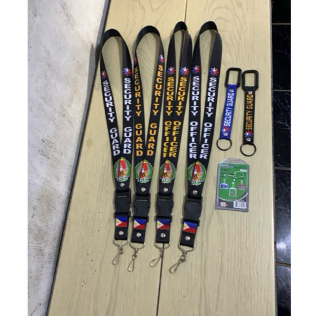 SECURITY GUARD OFFICER ID LACE LANYARD KEY HOLDER | Shopee Philippines