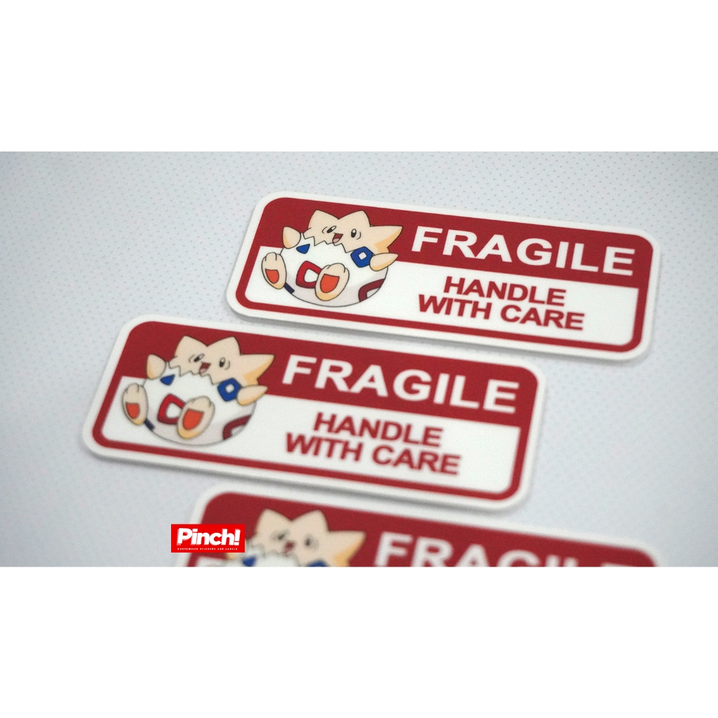 Pokemon Sticker Sign! - Fragile Sticker Togepi 4pcs | Shopee Philippines