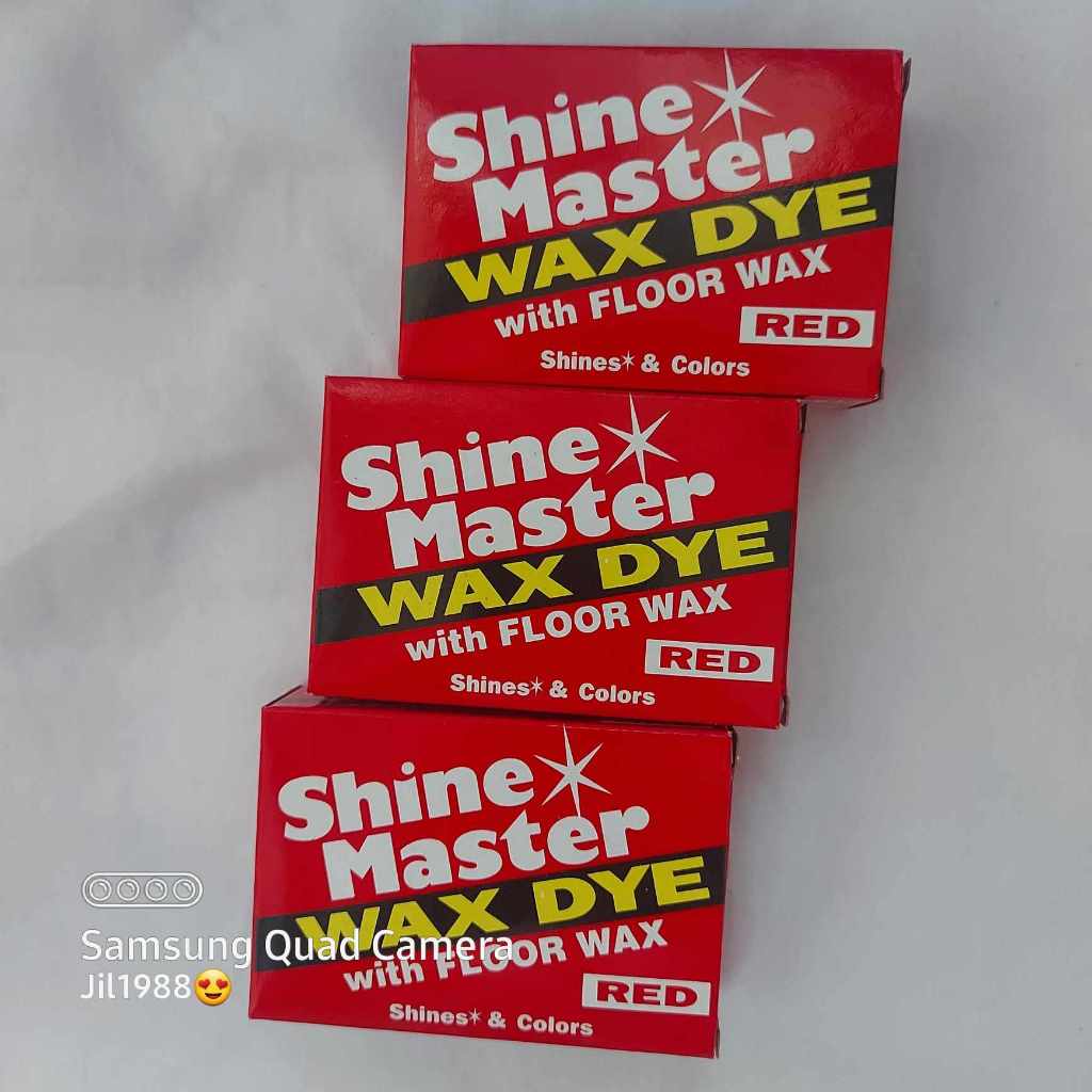 SHINE MASTER WAX DYE FLOOR WAX WITH DYE 3 X 90 GRAMS | Shopee Philippines