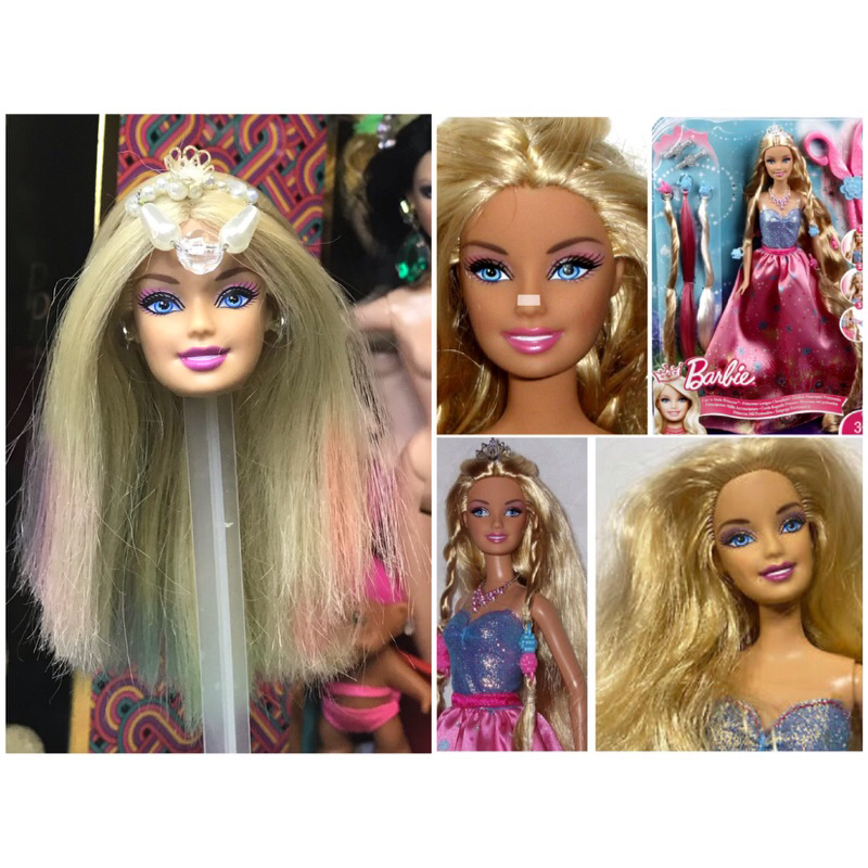 2010 DOLL HEAD of cut and style barbie princess CEO doll | Shopee ...