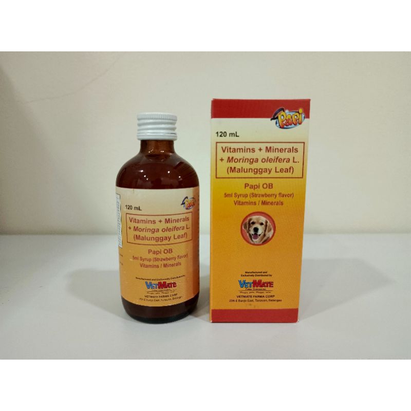 Papi OB Syrup Vitamins and Minerals 5ml | Shopee Philippines