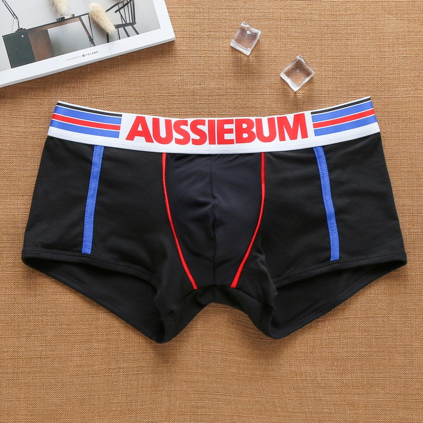 AussieBum Men Regular Air Cotton Boxer Briefs Man Boxers Quality Trunks Basic Underwear | Shopee ...