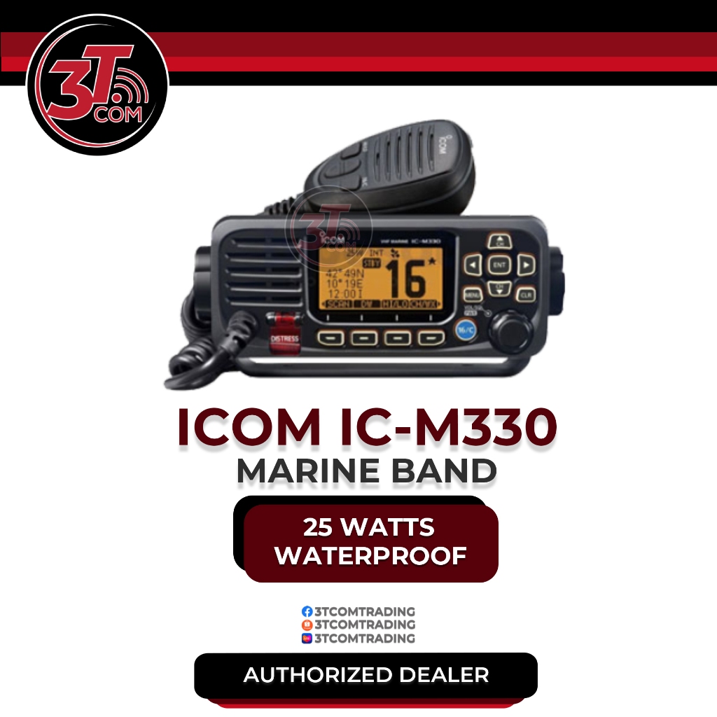ICOM M330 MARINE BASE RADIO ORIGINAL JAPAN | Shopee Philippines