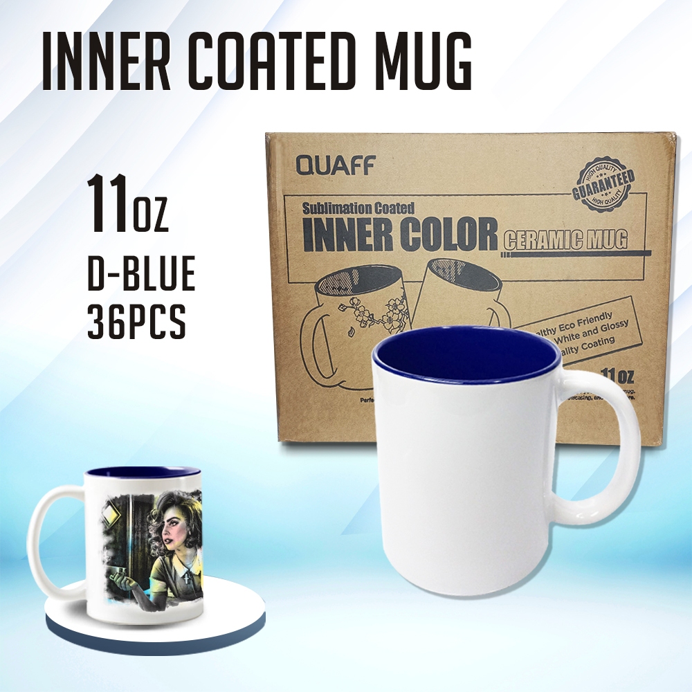 QUAFF Sublimation Coated Inner Color Mug 11OZ Sublimation Coated ...