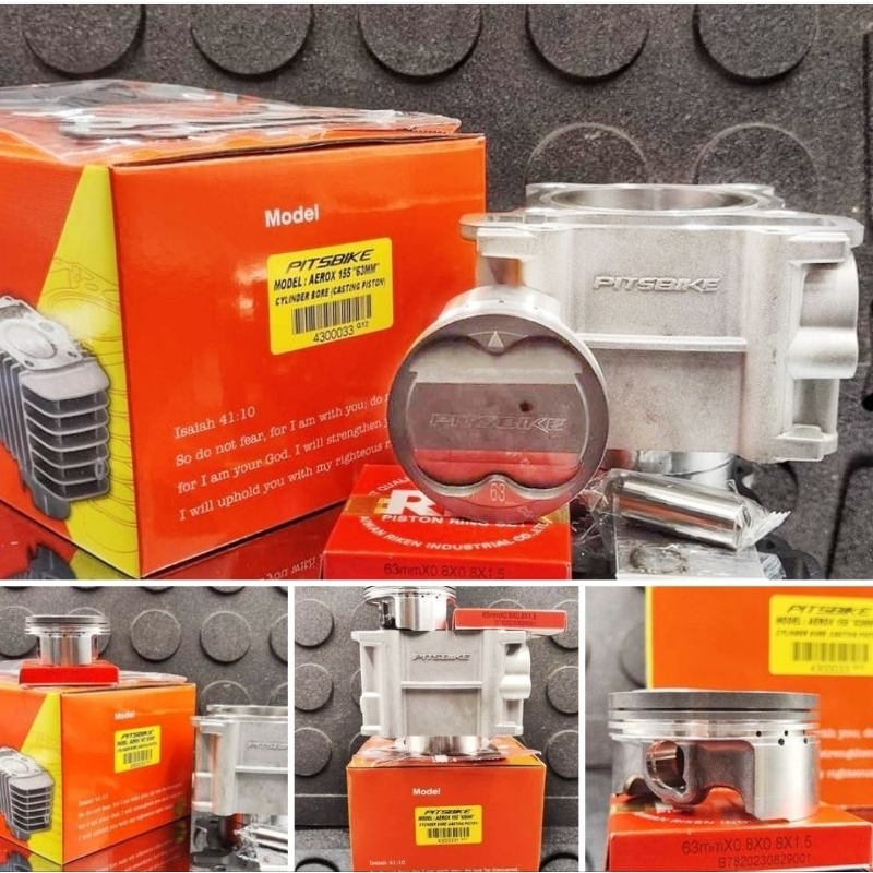 PITSBIKE 63 65 68 Cylinder Block Bore kit Aerox NMAX Sniper155 63mm ...