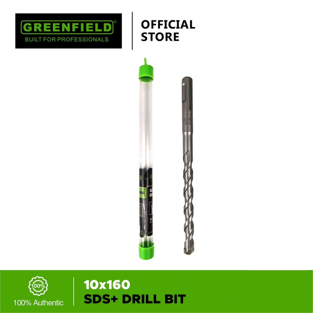 Greenfield SDS + Drill Bit 10mm X 160mm - Tools/Accessories | Shopee ...