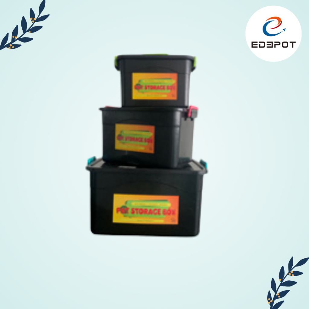 Edepot Pat Storage Box Black Color Organizer Tray Cute Minimal ...
