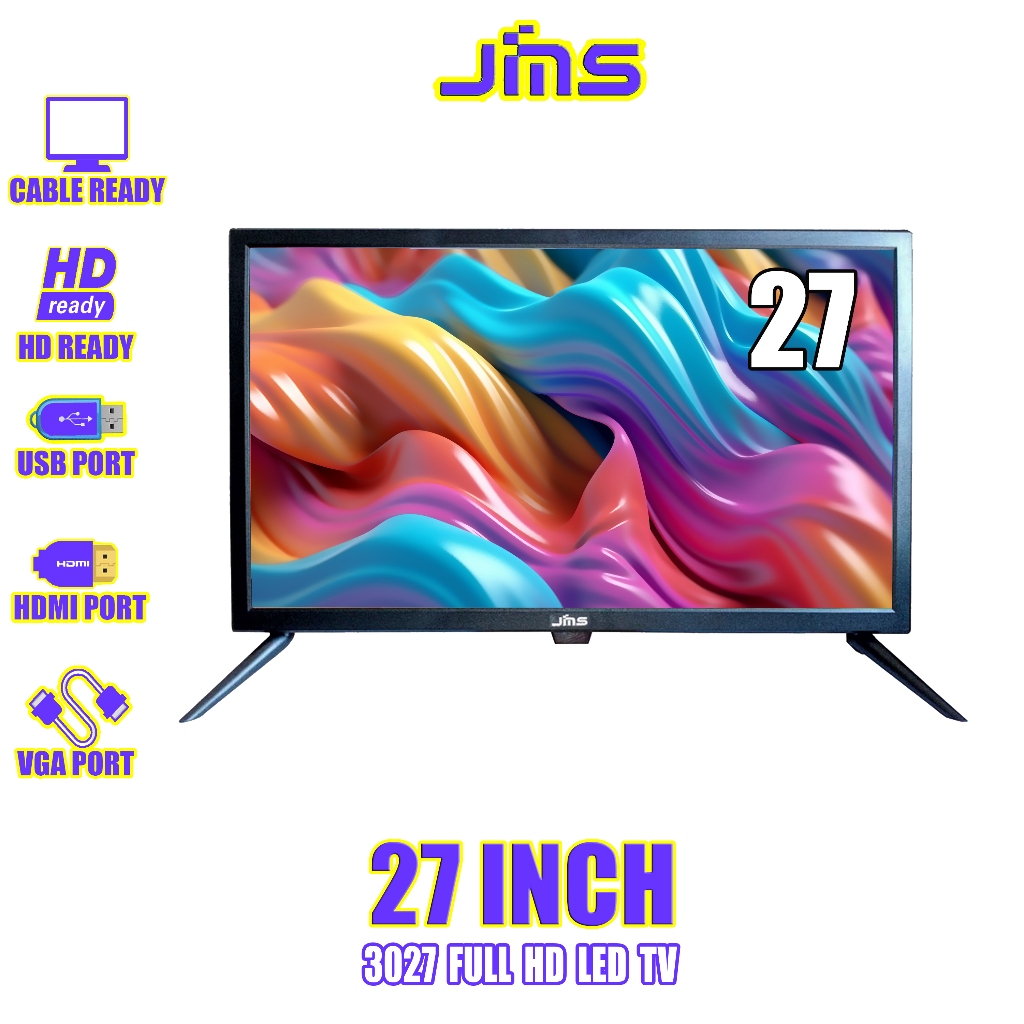 JMS 27 Inch Full HD LED TV LED-3027 | Shopee Philippines